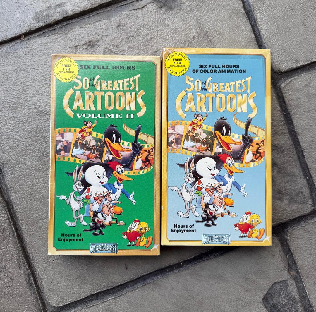 50 of the Greatest Cartoons / VHS Movies - Etsy Canada