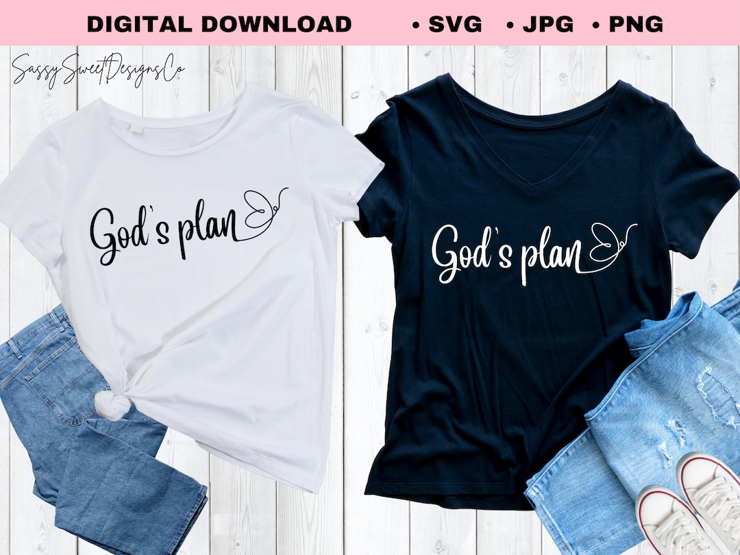 God's Plan SVG PNG JPG, Christian Digital Download, God's Plan ...