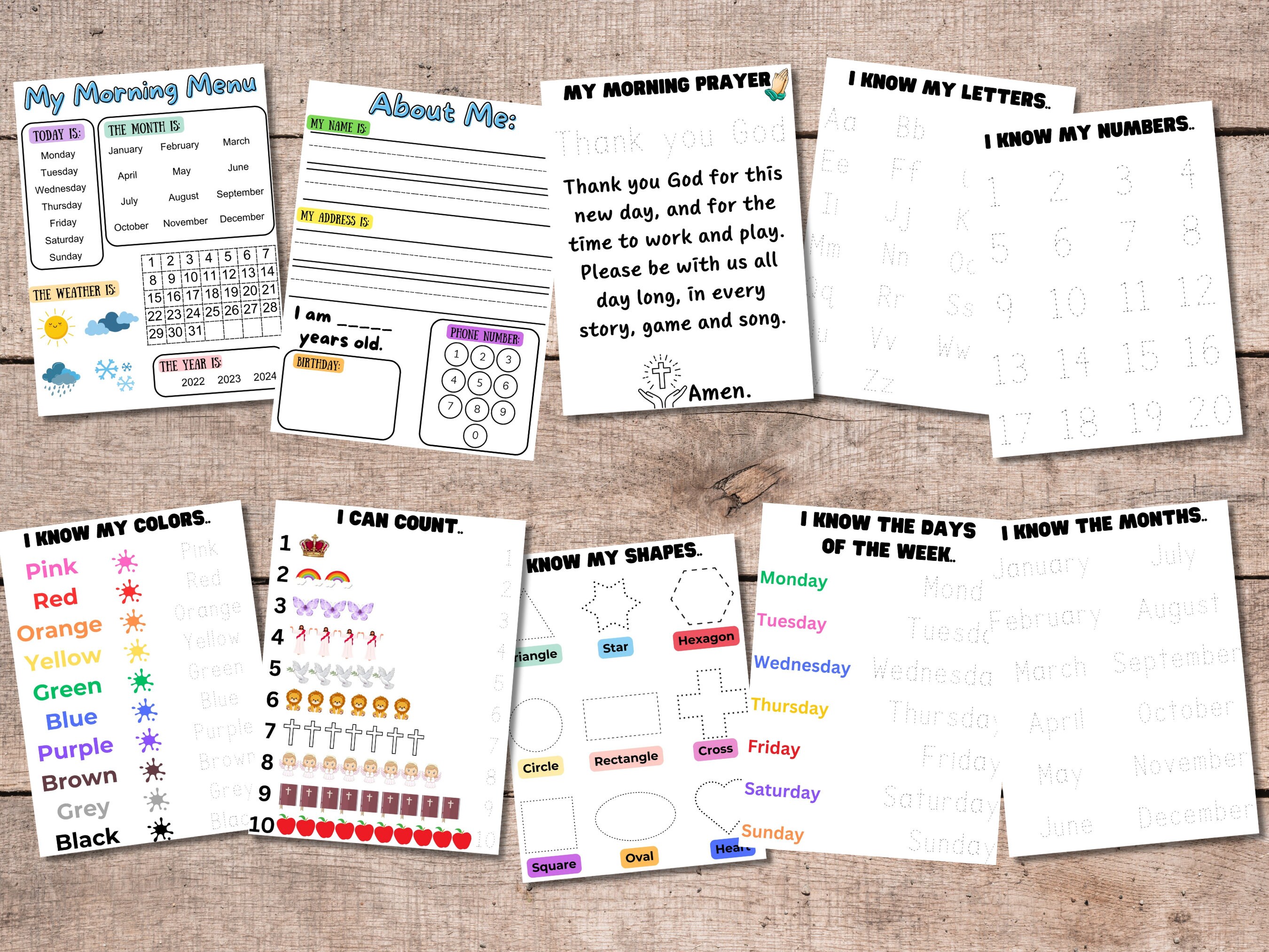 Biblical Morning Menu | Preschool Kindergarten | Homeschool | Preschool ...