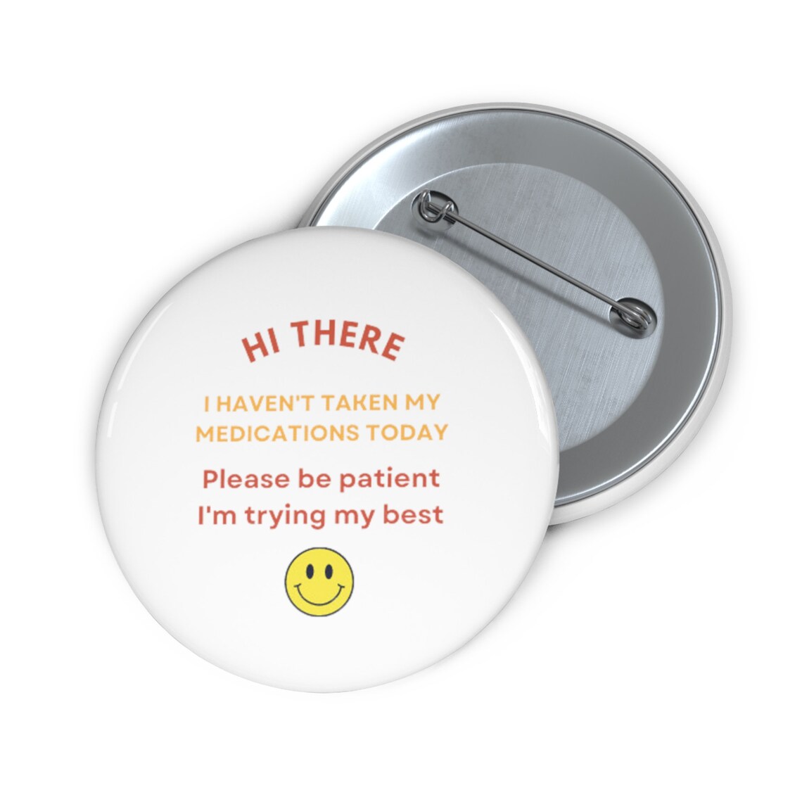 Medication Awareness Pin for Neurodivergents - Etsy