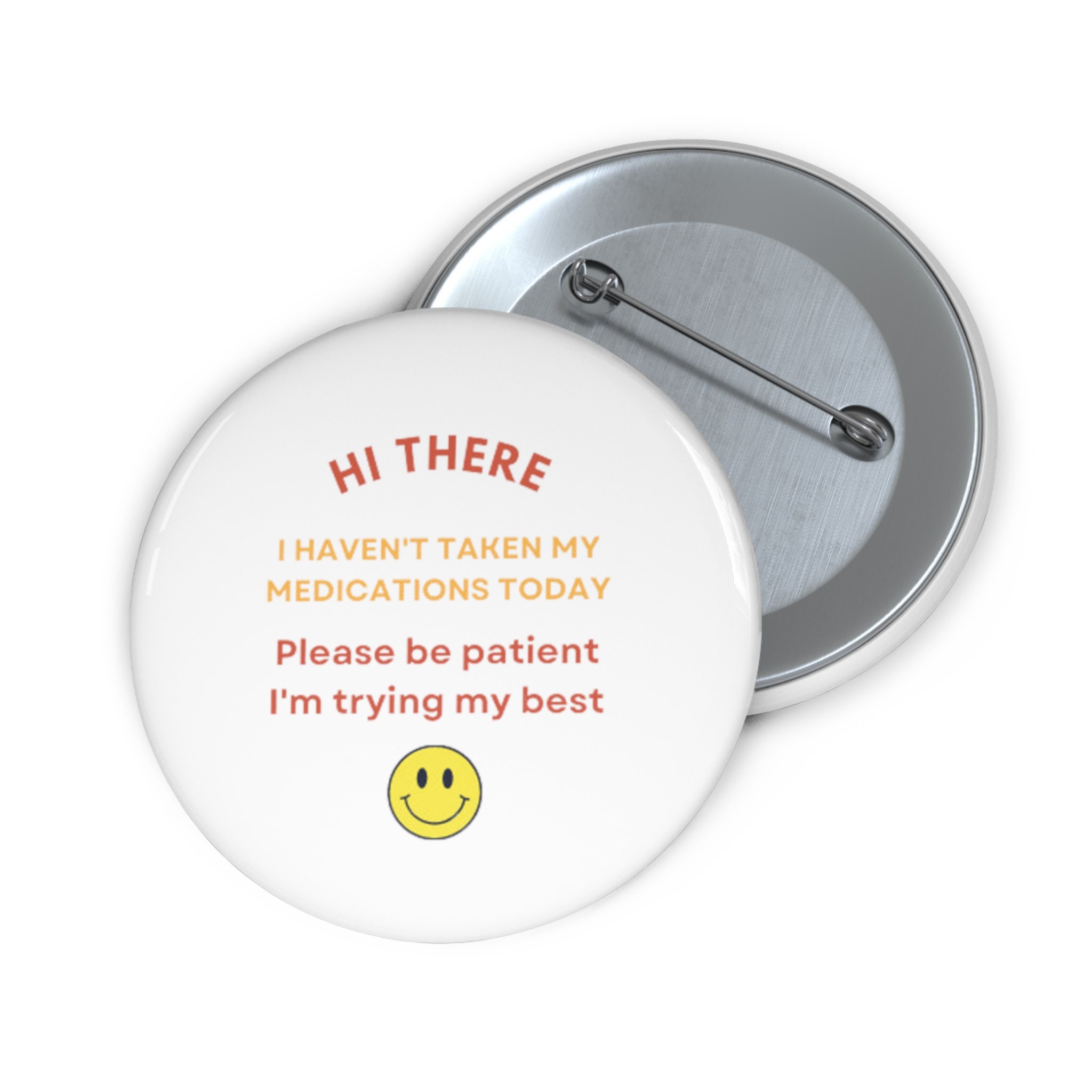 Medication Awareness Pin for Neurodivergents - Etsy