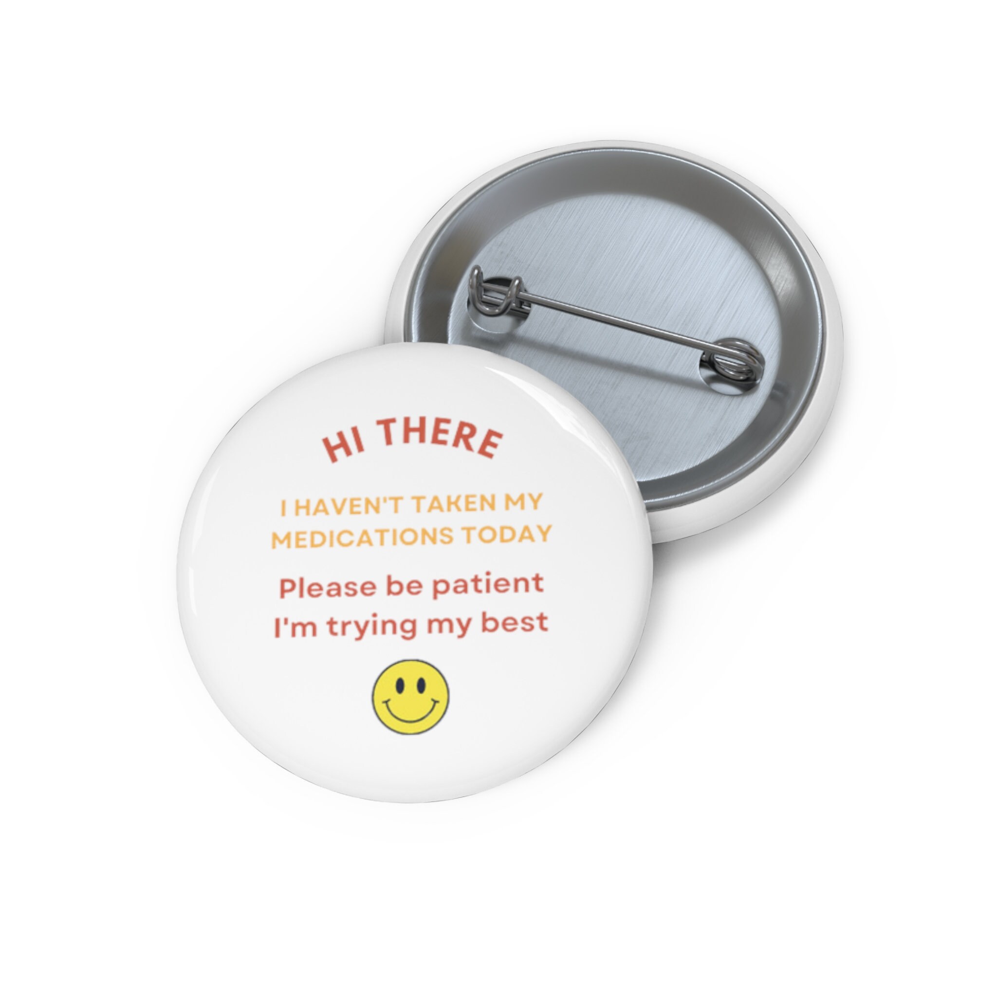 Medication Awareness Pin for Neurodivergents - Etsy