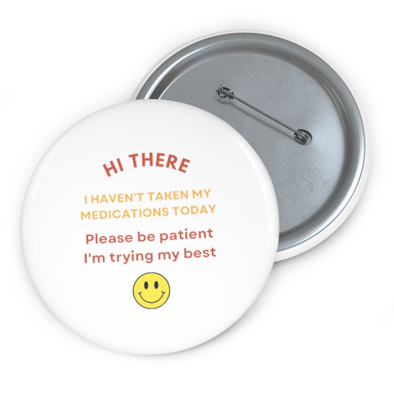Medication Awareness Pin for Neurodivergents - Etsy