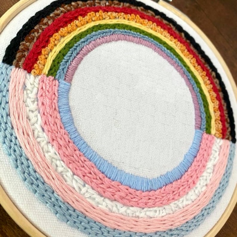 Embroidery Pattern, LGBTQ Rainbow, Trans, Pride, Transgender, Gay ...