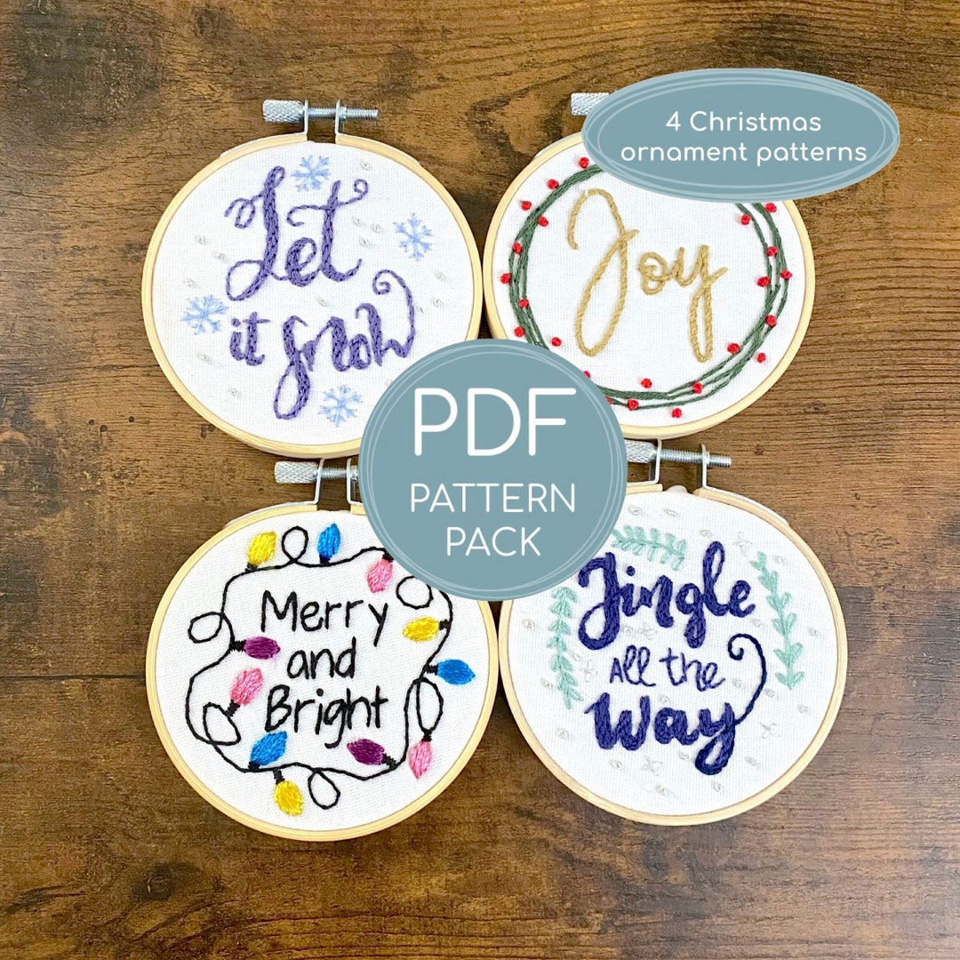 Embroidery Pattern, Christmas Ornaments, Christmas Gifts, Ornament ...