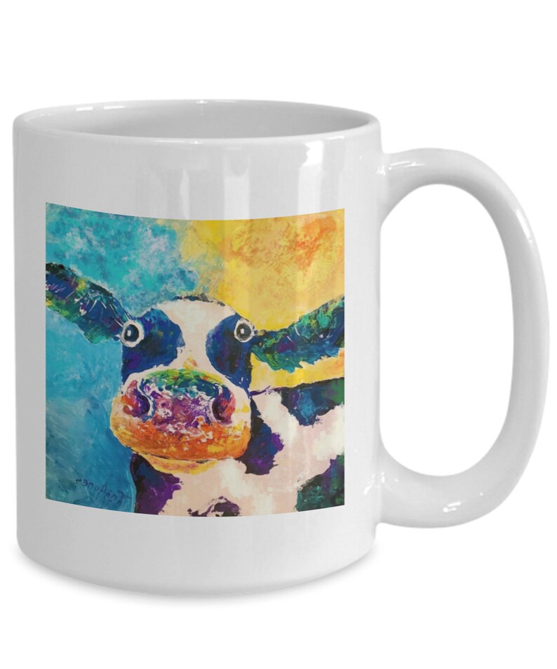 Farm Animal Coffee Mugs Cow. Cutest Cow Coffee Mug, Funny, Cute, Silly ...