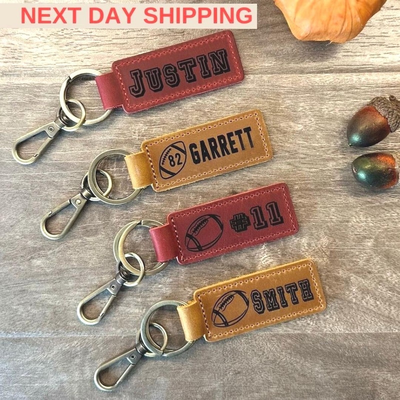 Football Keychains - Etsy
