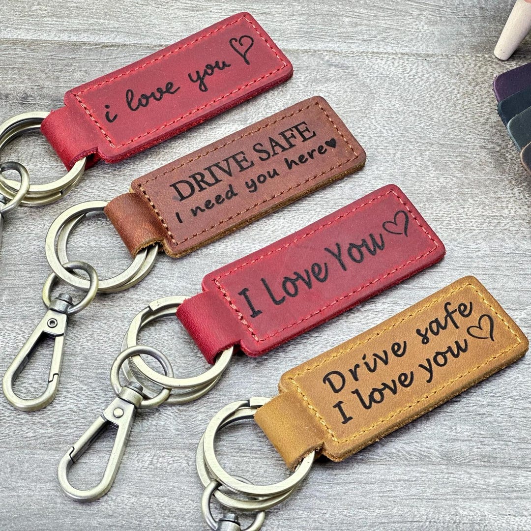 Unique Initial Key Fob, Personalized Keyring for Him & Her, Thoughtful ...