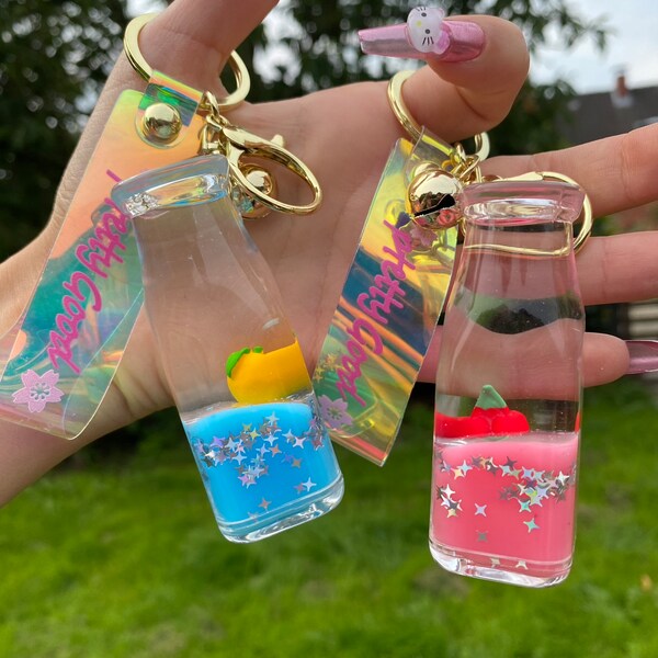 Liquid Keychain - Etsy