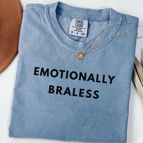 Braless T Shirt Etsy