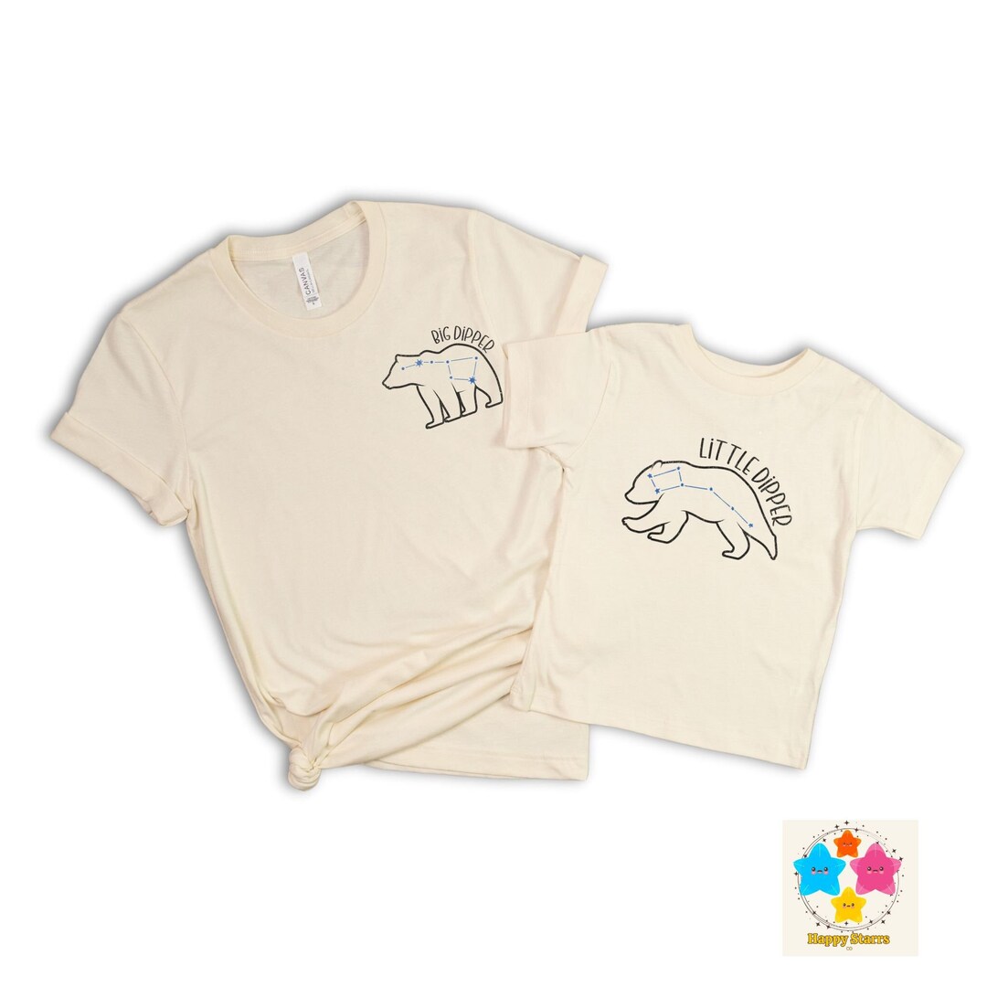 Big and Little Dipper Family Shirts, Tees for Dad, Mens Clothing Gift ...