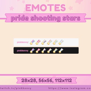 Pastel PRIDE Star Emotes for Twitch/discord/youtube - Etsy