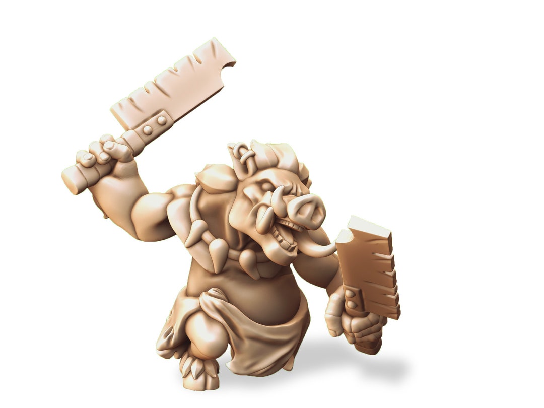 Boarbarian - Chopper - 3D Printed Resin Miniature (unpainted) - Etsy