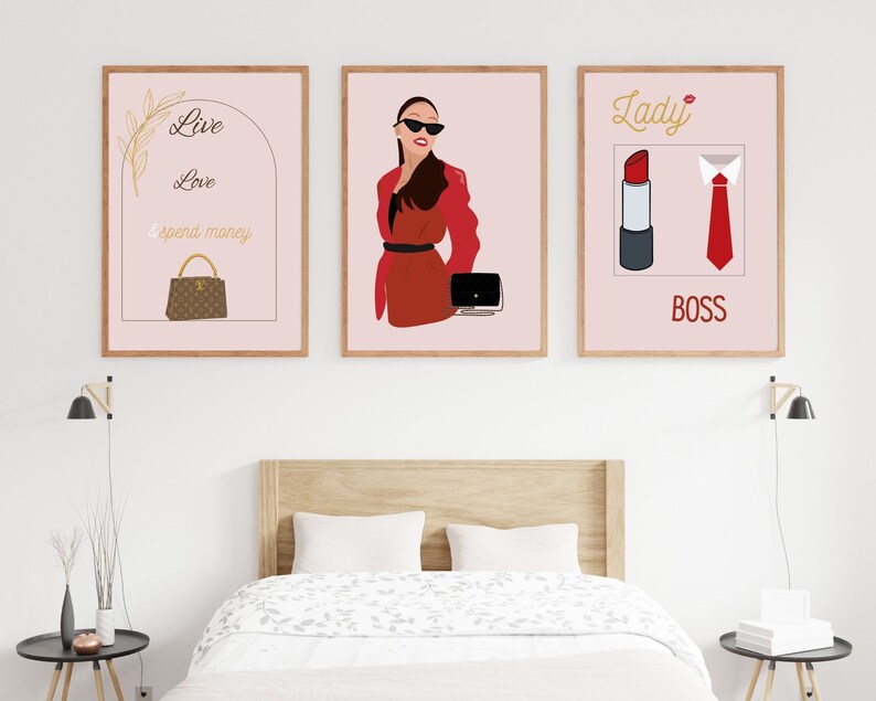 Lady Boss Artprintable Wall Artinspirational Wallart - Etsy