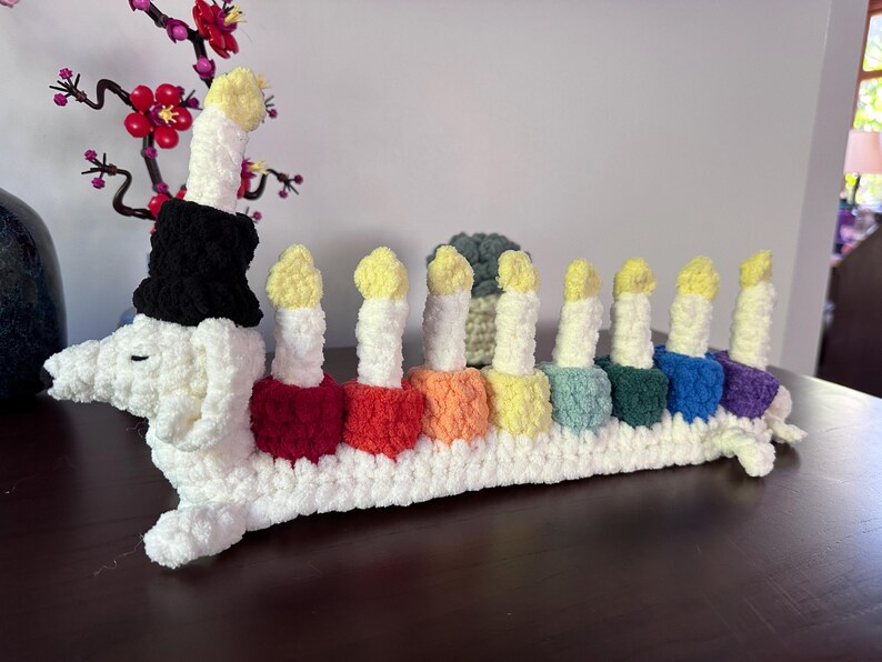 Hanukkah Menorah Crochet Patterns for Amigurimi With 2 Versions! - Etsy