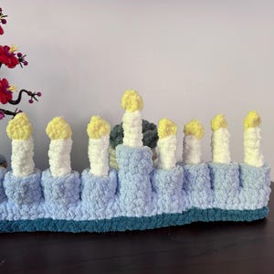 Hanukkah Menorah Crochet Patterns for Amigurimi With 2 Versions! - Etsy