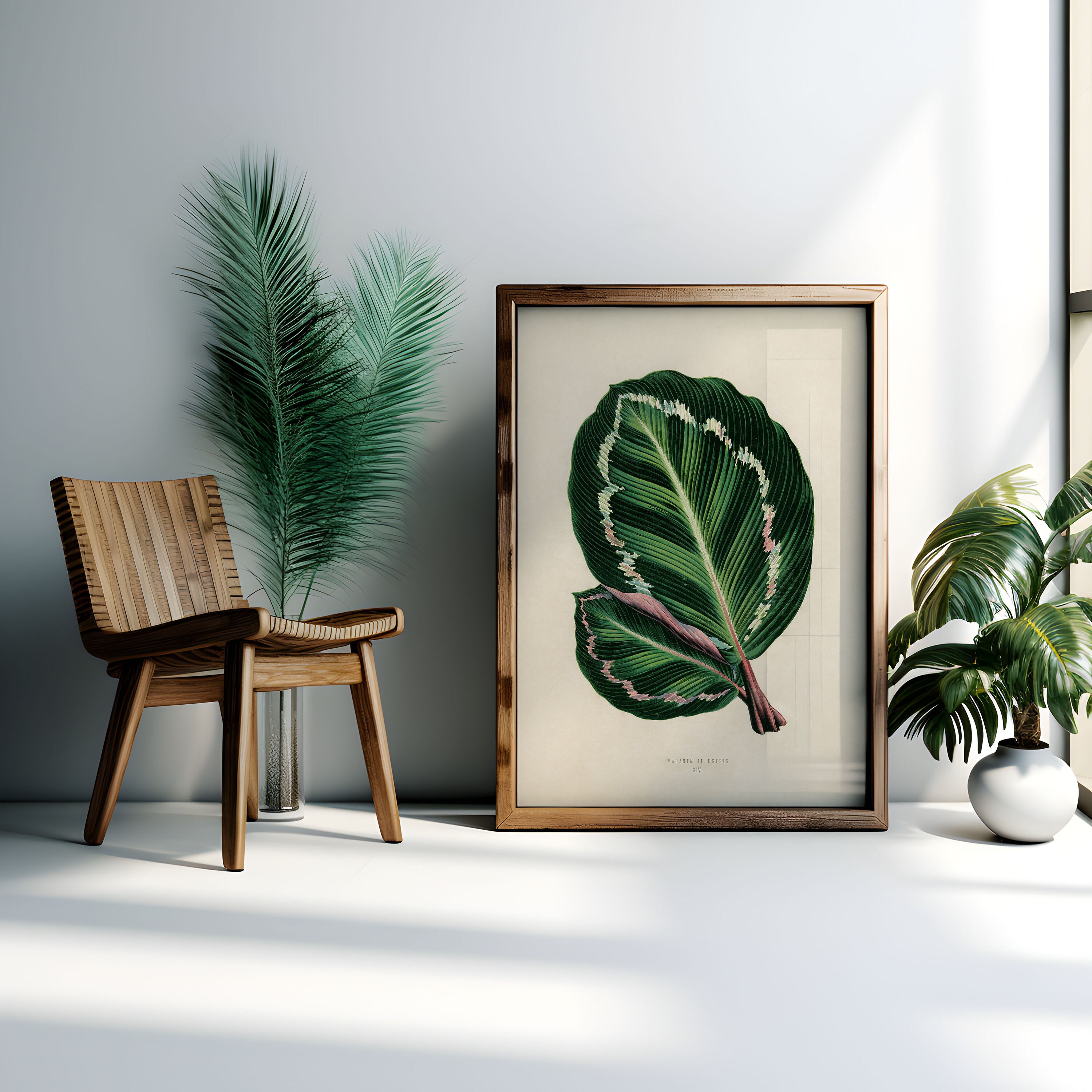 Botanical Gallery Wall Art Set Prints, Sage Green Gallery Wall Prints ...