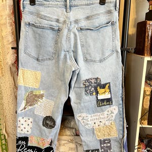 Upcycled Reworked Faith-inspired Fashion | Scripture Jeans | Handmade ...