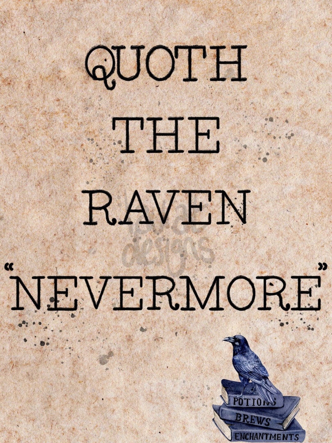 Quoth the Raven Digital Wallpaper - Etsy