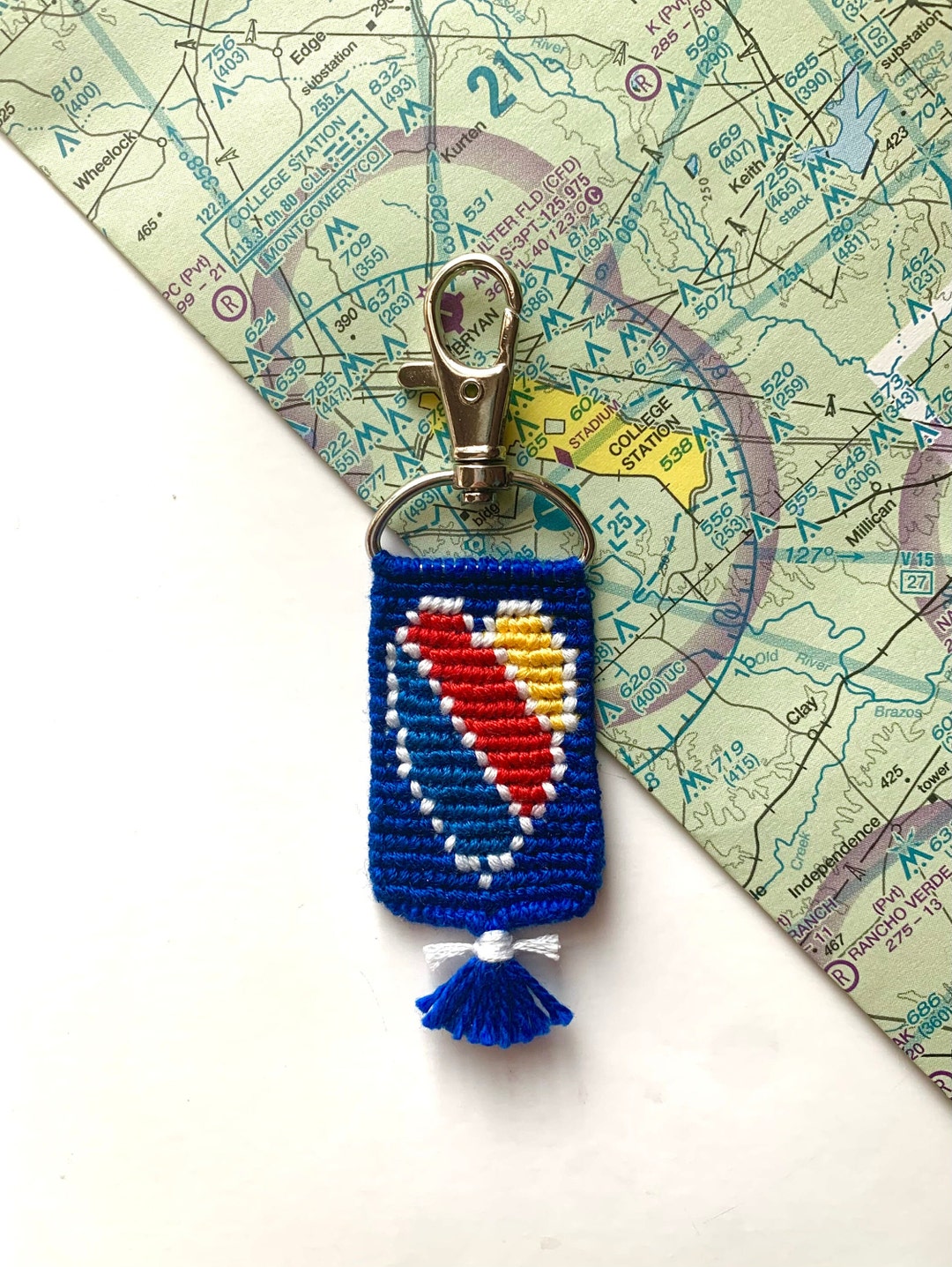 Southwest Airline Heart Logo Keychain| Airline Keychain| Southwest ...