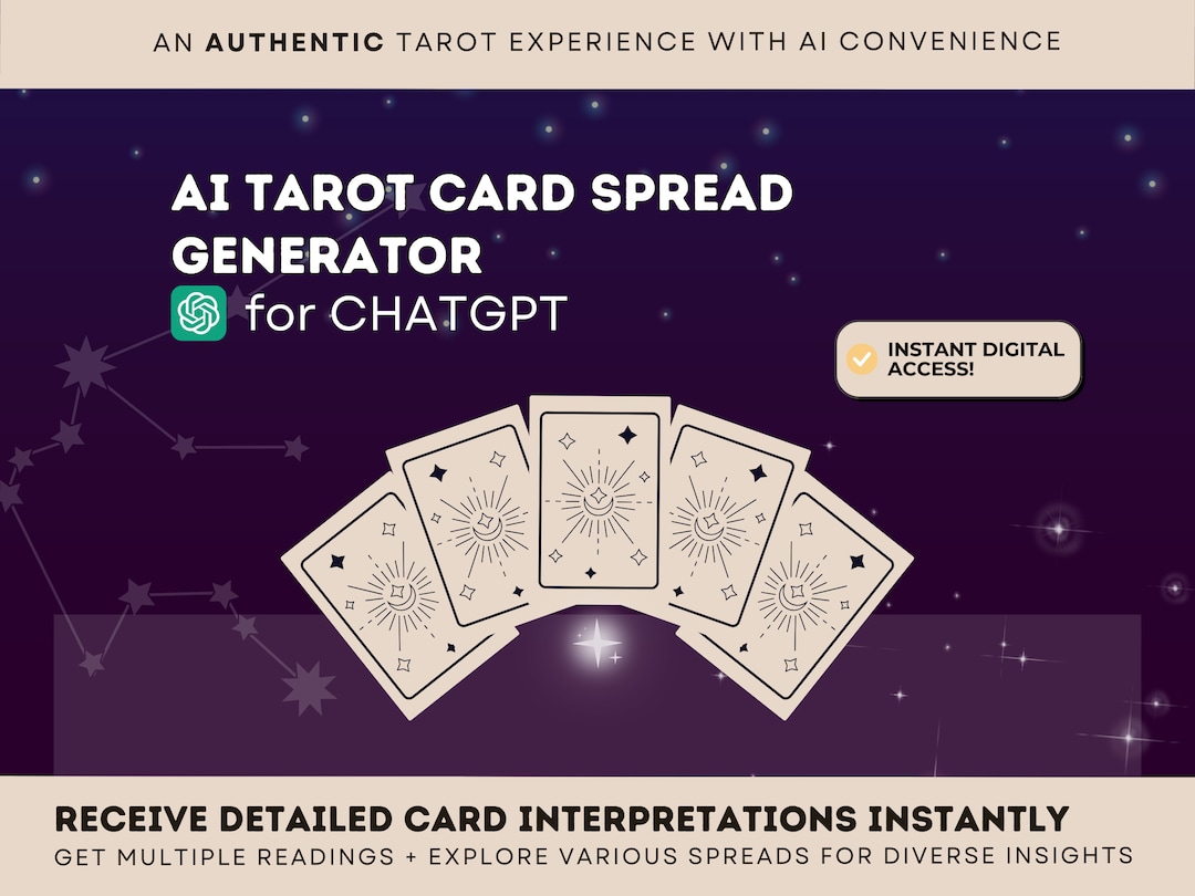 AI Powered Tarot Card Spread Generator Choose Rider-waite - Etsy