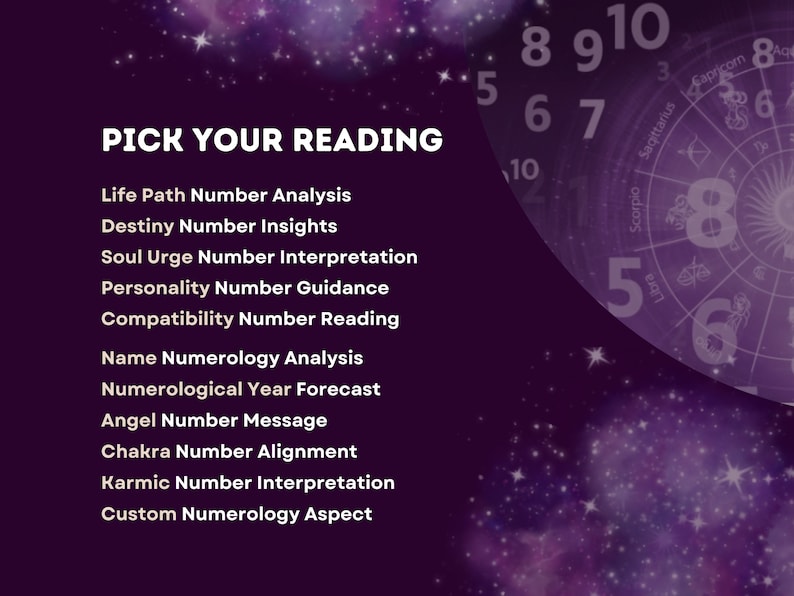 AI Powered Numerology Reading Generator | Variety of Readings | Instant ...