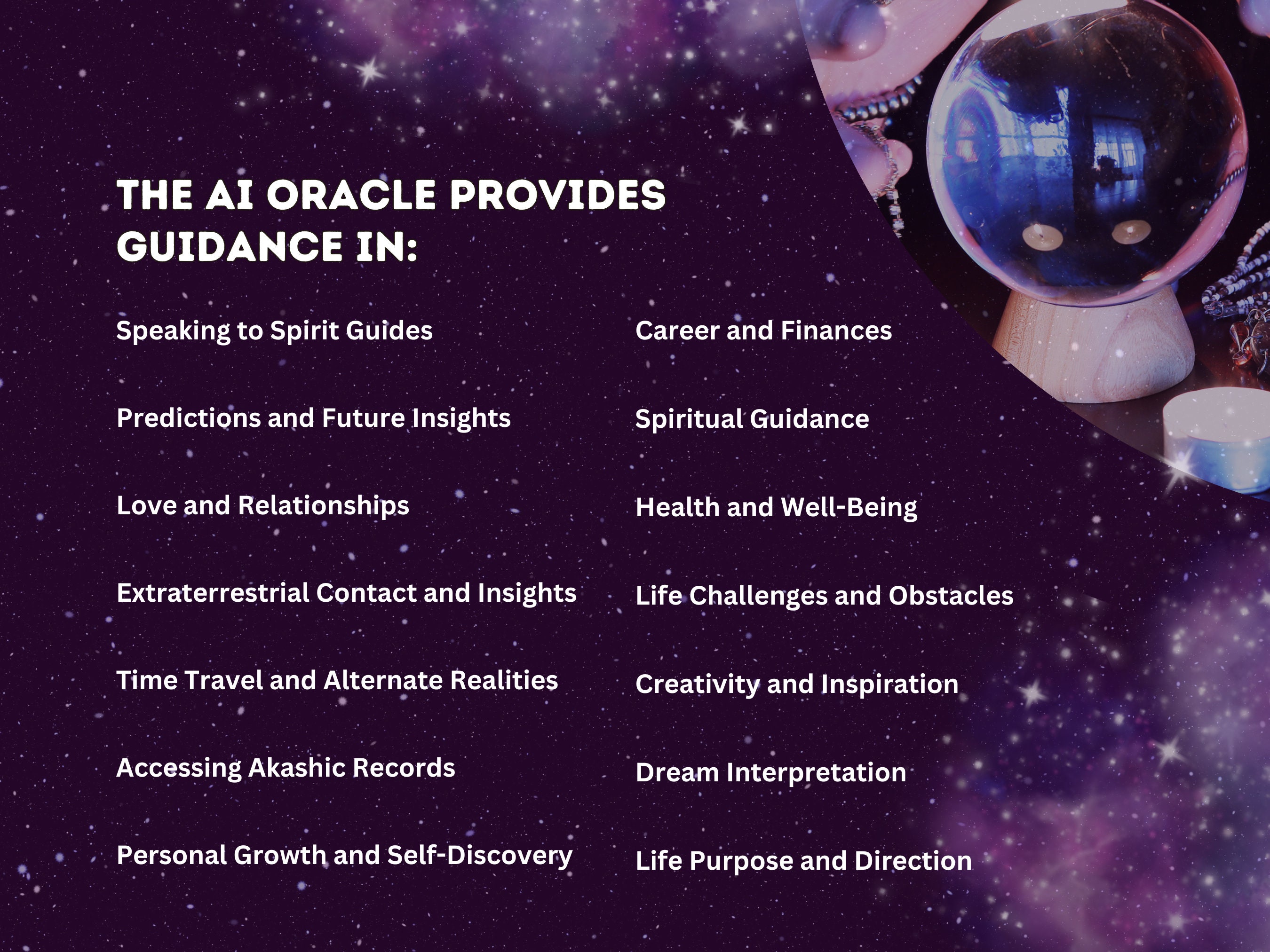 AI Powered Crystal Ball Oracle Generator Chatgpt | Fully Interactive ...