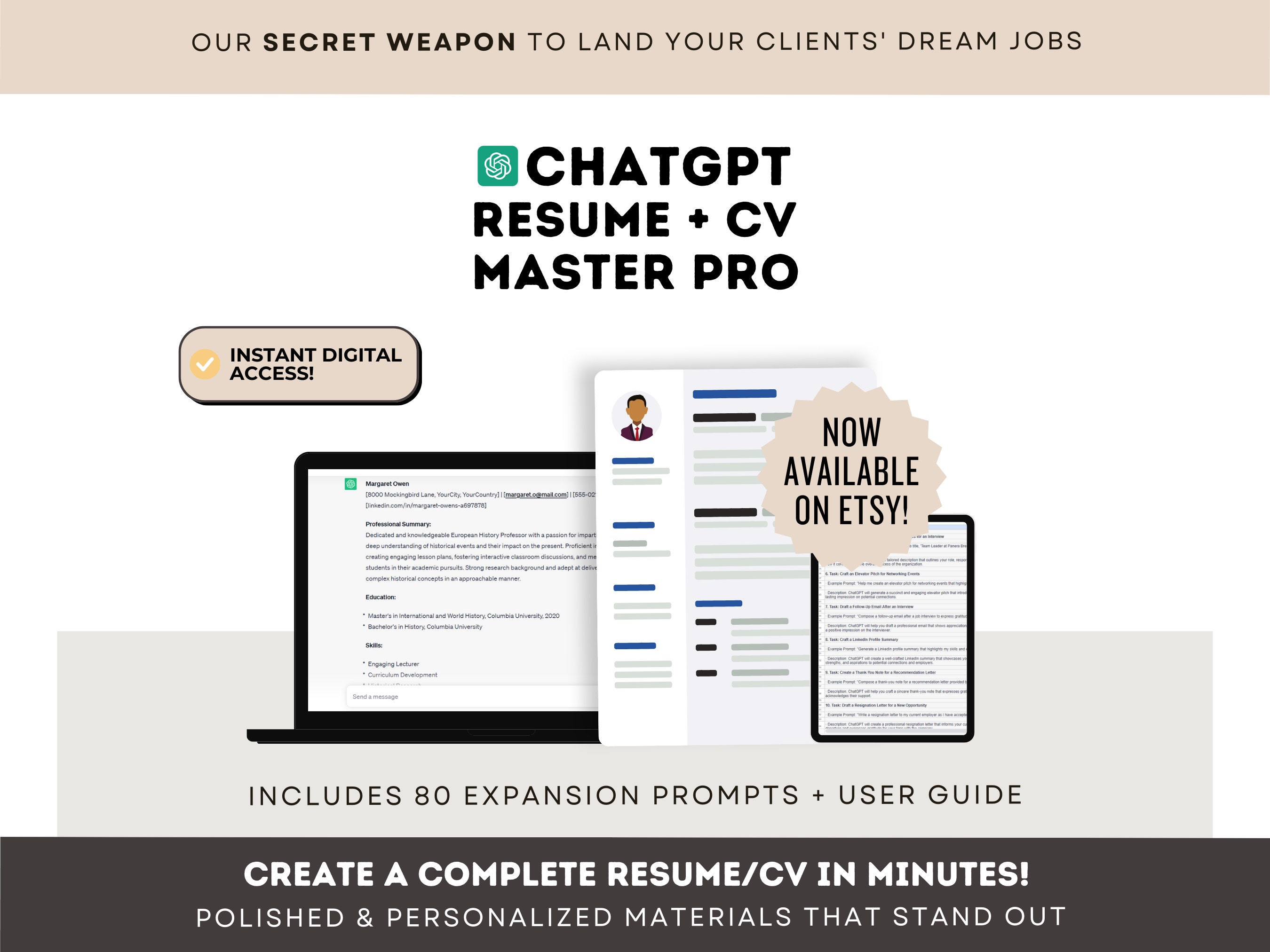 Resume CV Master Pro: AI Tool for Resume Writing Business Chatgpt Real ...