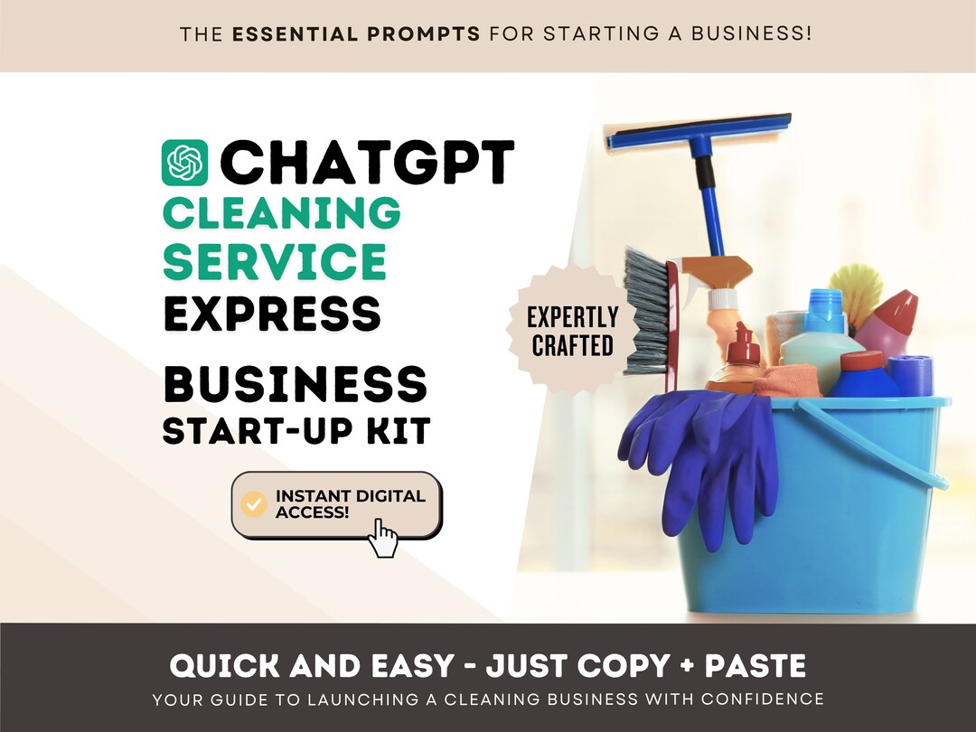 Cleaning Service Express | Cleaning Business Start-up Kit | 18 Prompts ...