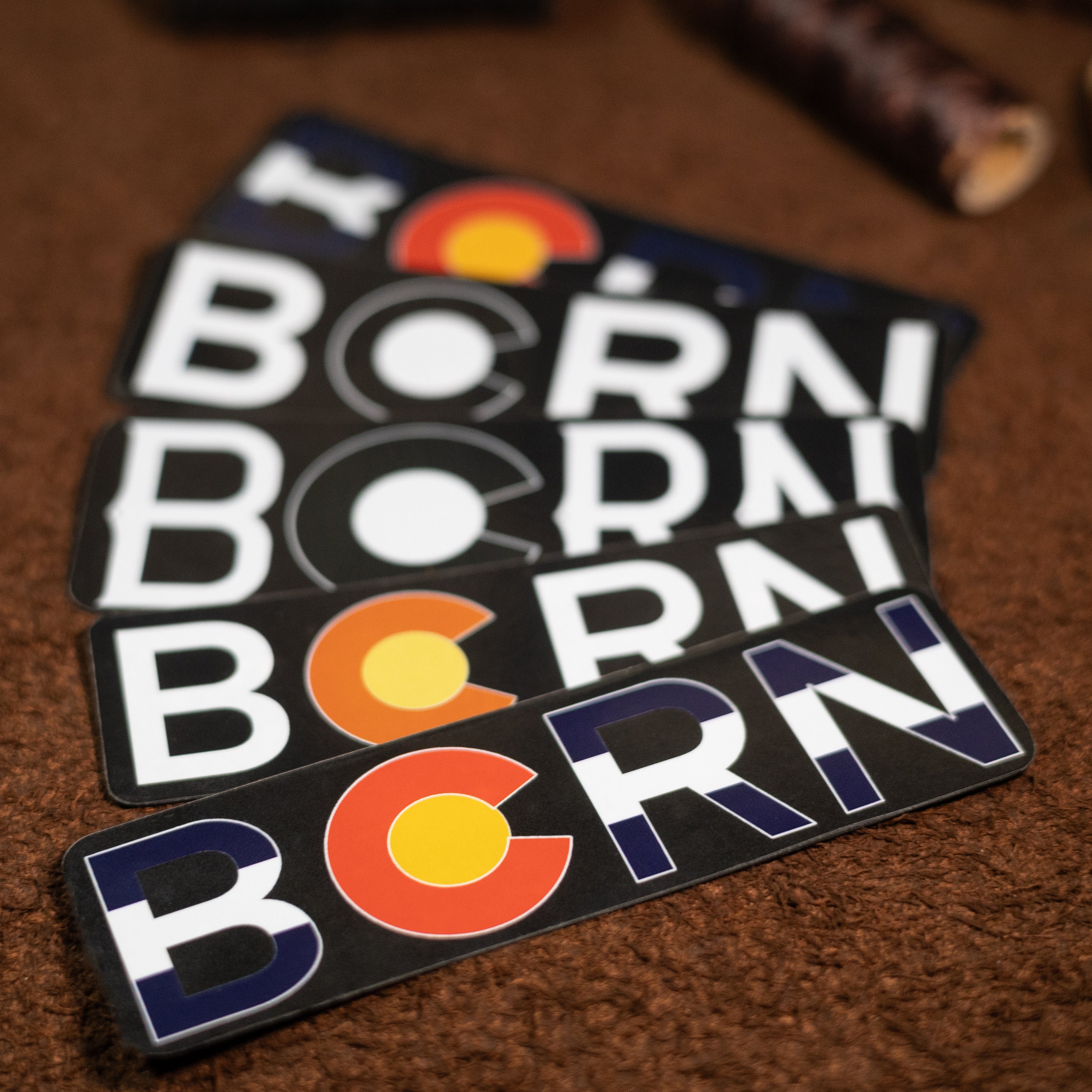 Colorado Native Sticker born Flag, With Outlines - Etsy