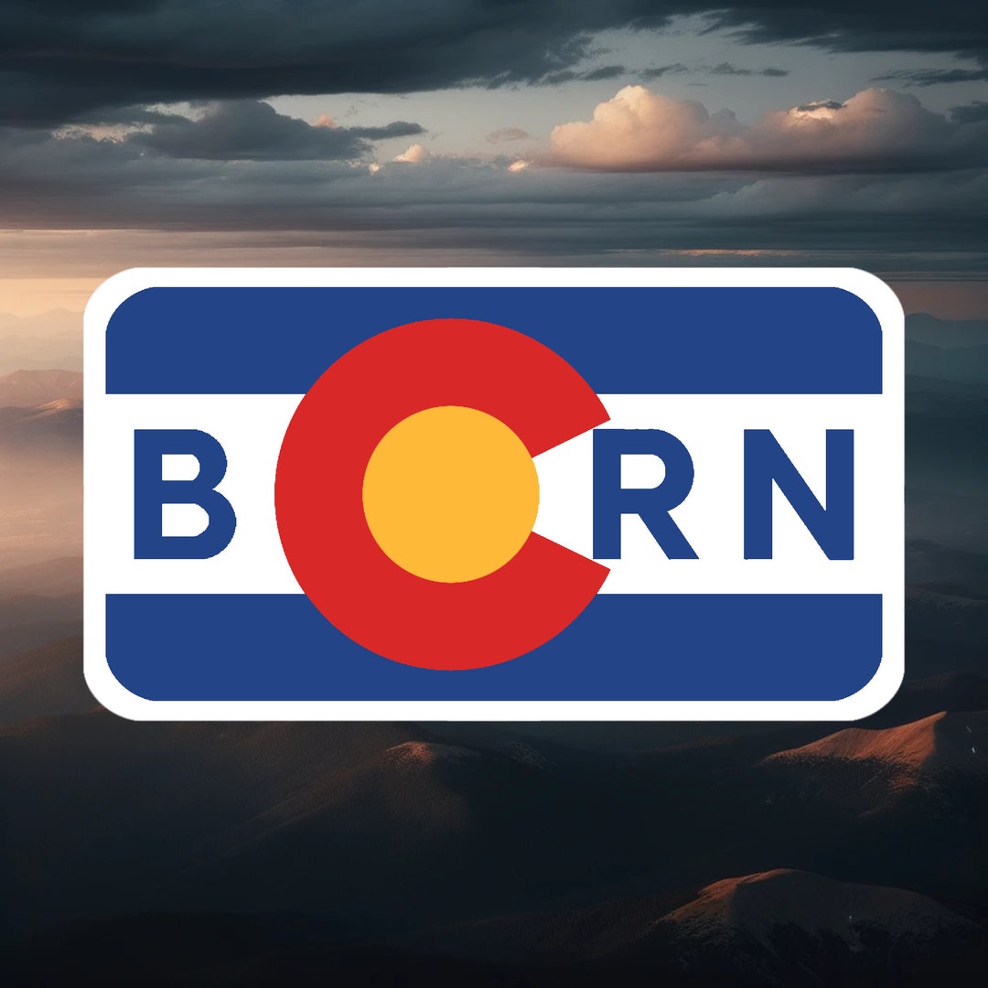 Colorado Native Sticker License Plate Style for Colorado - Etsy