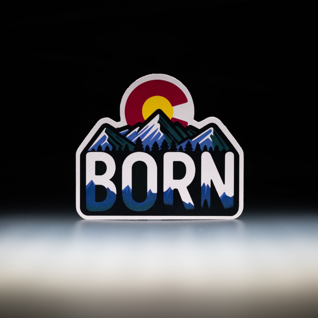 Colorado Native Sticker sunset Peaks Water-resistant Vinyl - Etsy