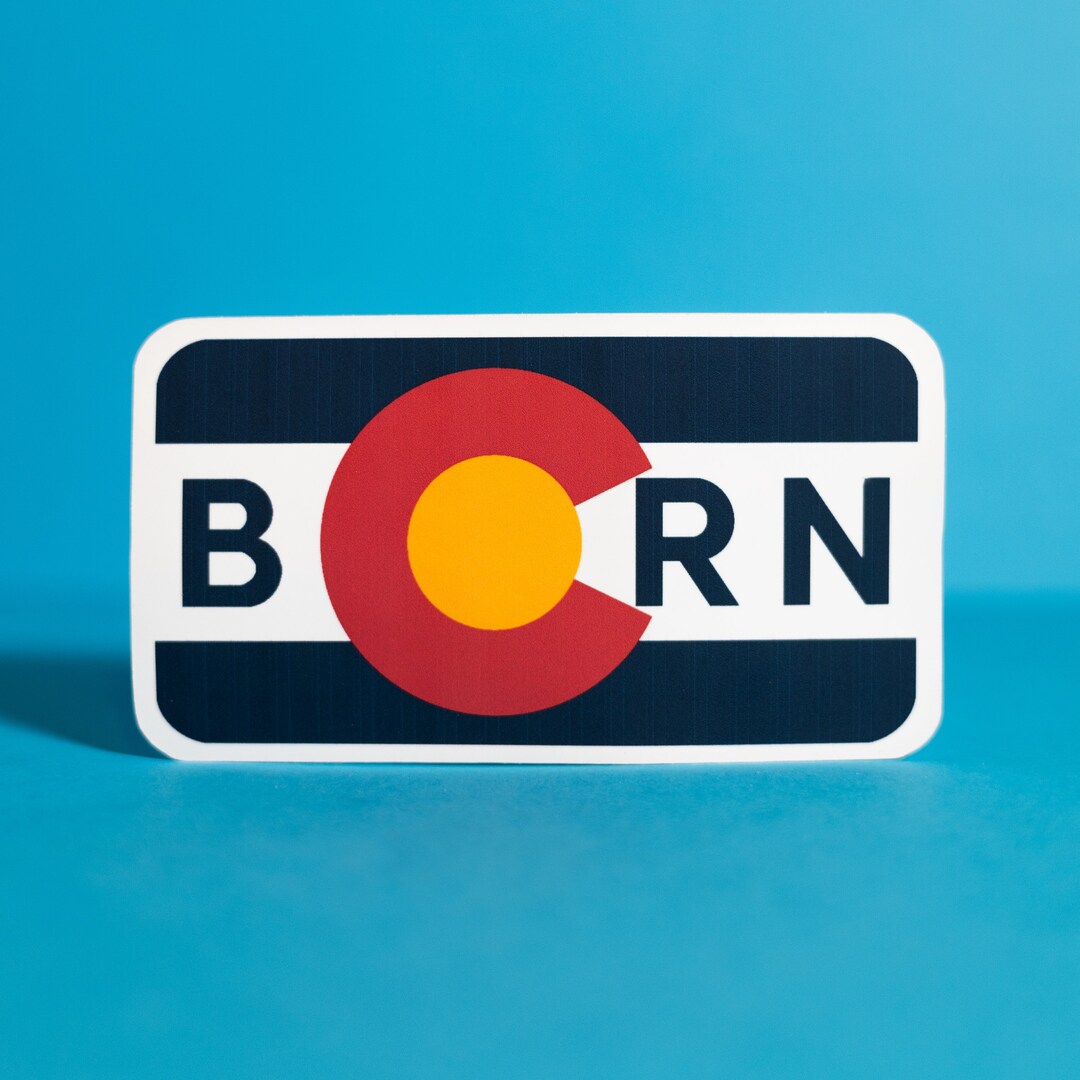 Colorado Native Sticker license Plate Style - Etsy