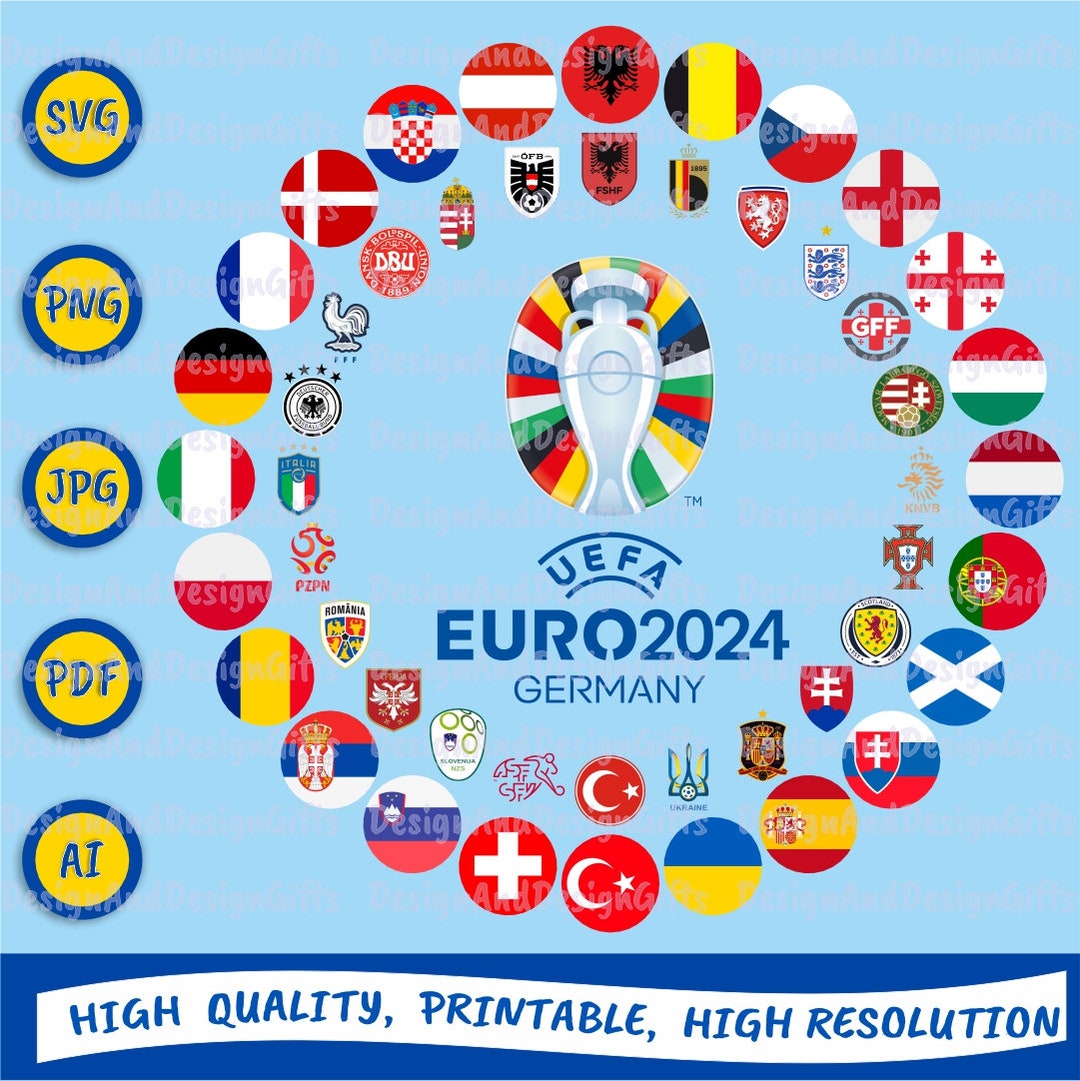 UEFA Euro 2024, EURO 2024 T-shirt, Football, Soccer, Football Fan Gift ...