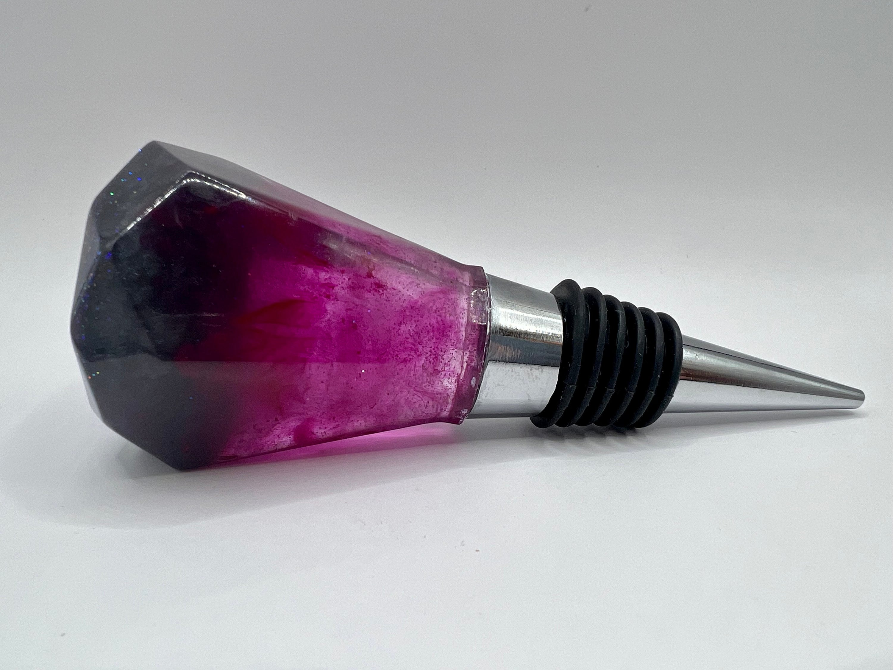 Blue and Pink Epoxy Resin Wine Bottle Stopper - Etsy