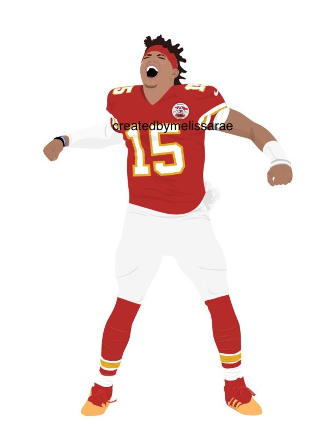 Patrick Mahomes Cartoon Art / SVG / PNG - Etsy