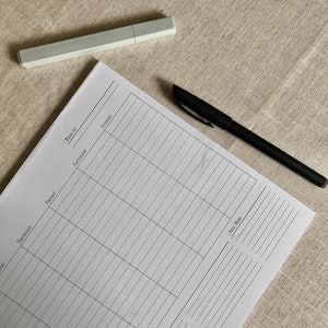My Time Schedule Notepad - Etsy UK
