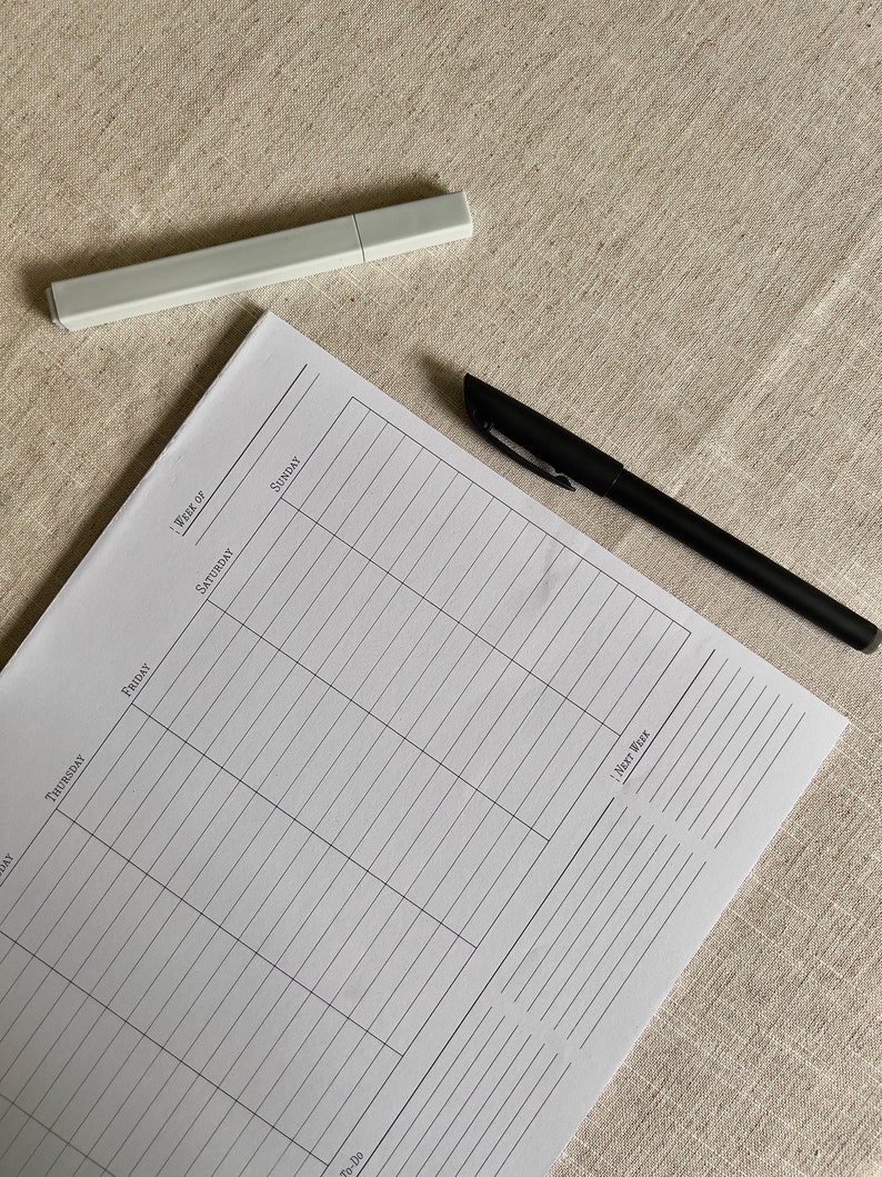 My Time Schedule Notepad - Etsy UK