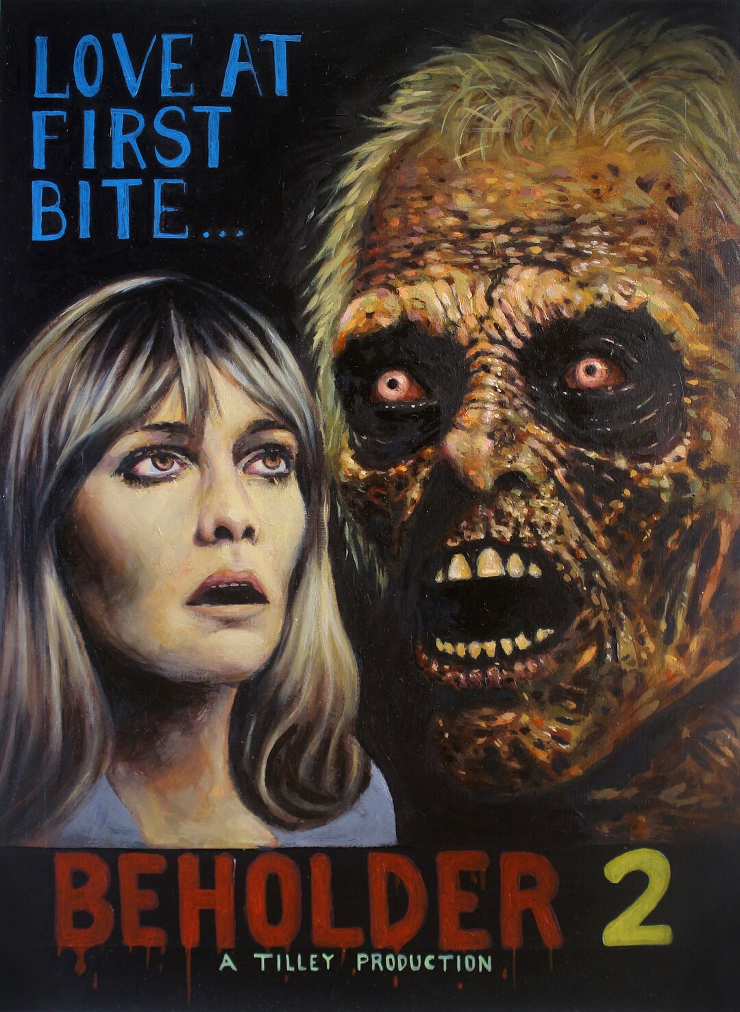 Beholder 2: Love at First Bite | Vintage Horror Movie Poster Art ...