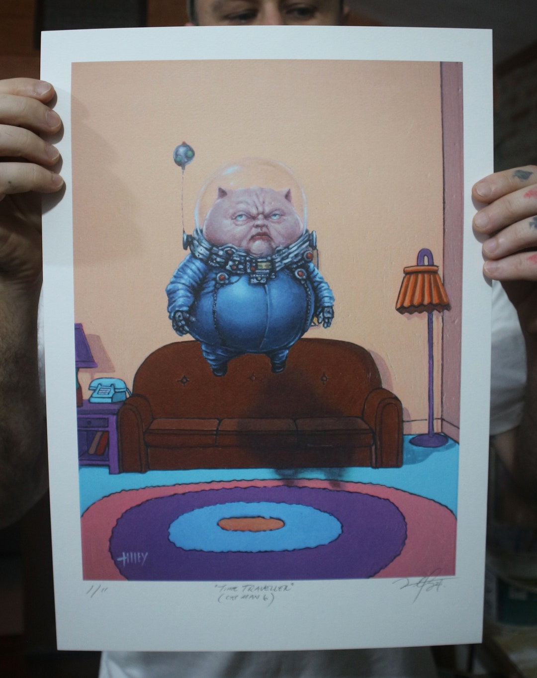 Time Traveller catman 6 Limited Edition Signed Print only 11 Catman ...