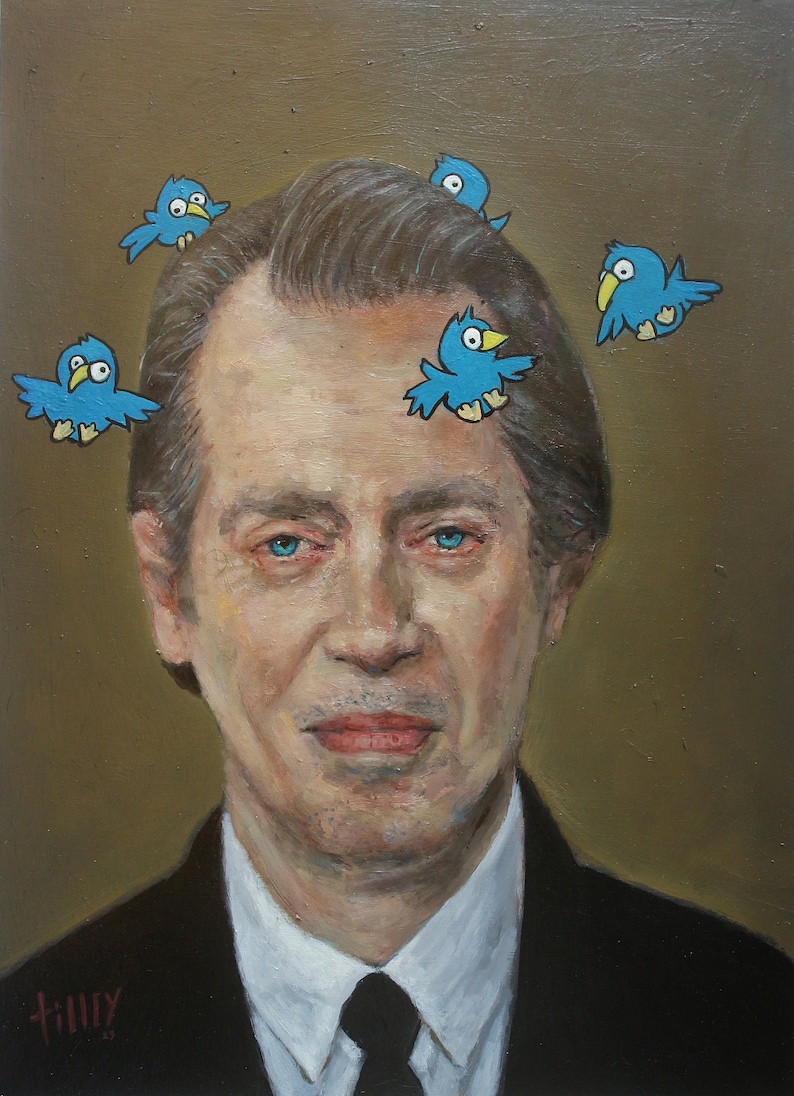 These Dang Dizzy Birds Multiverse Steve Buscemi Portrait Cartoon Dizzy ...