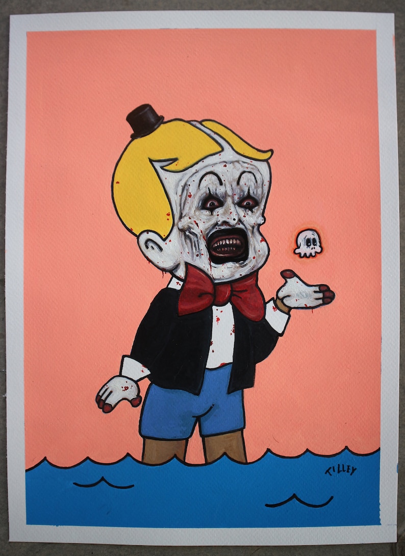 Richie Rich the Clown Richie Rich X Art the Clown Original - Etsy