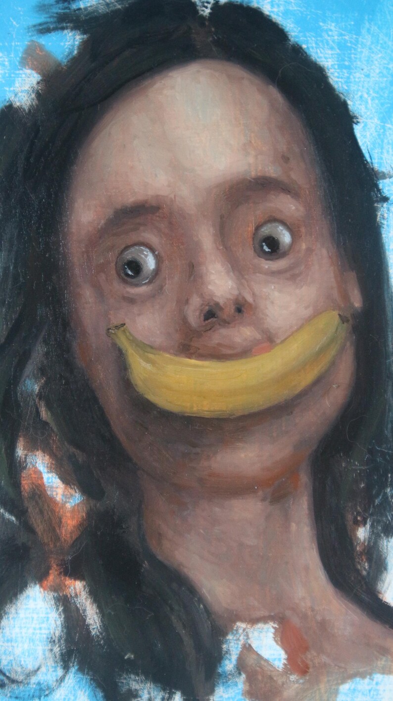 No One Eats Bananas With the Peel On, Banana Mouth Liar Surreal ...