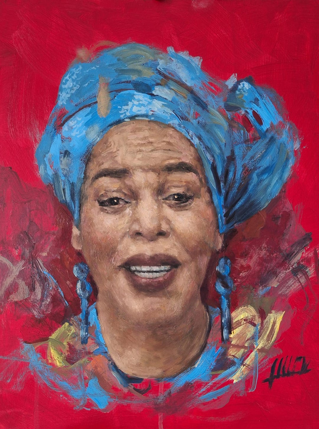 Miss Cleo Portrait: Surreal Pop Art Oil Painting - Etsy