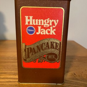 Vintage Hungry Jack Pancake Tin - Etsy