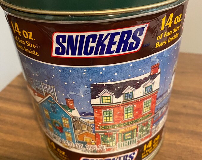 Vintage Snickers Holiday Tin - Etsy