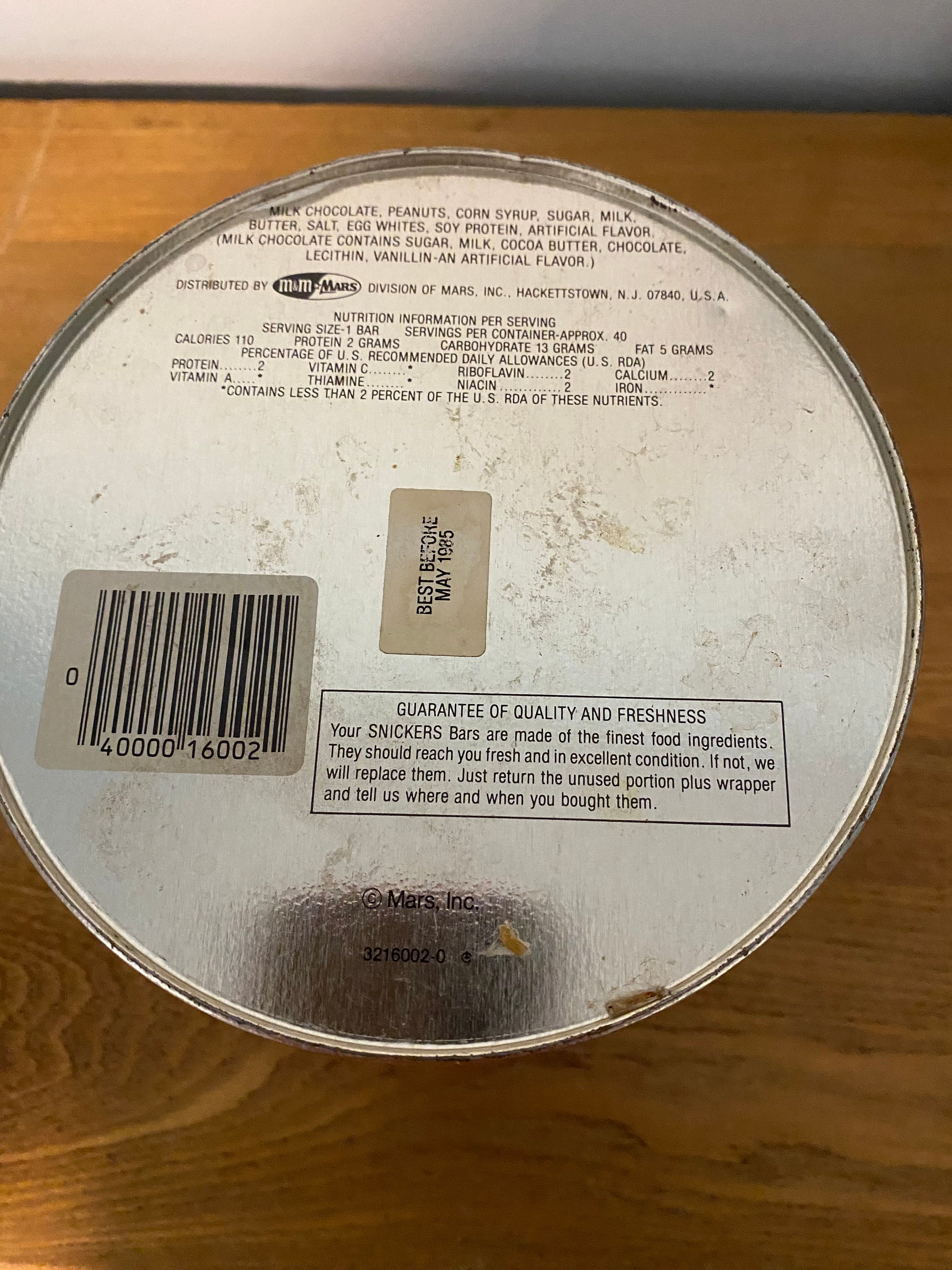 Vintage Snicker’s Snack Bar 1985 - Etsy