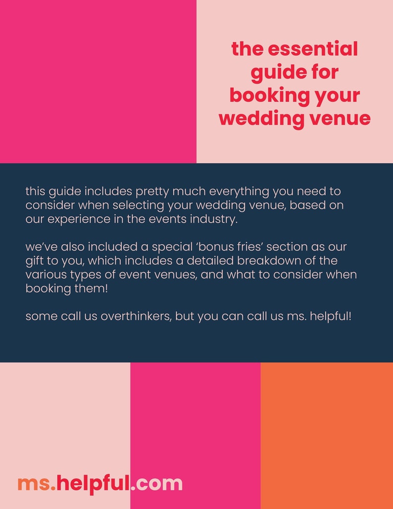 Essential Wedding Venue Guide - Etsy