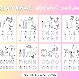 Printable Worksheet for Teachers and the Classroom, Preschool Alphabet ...