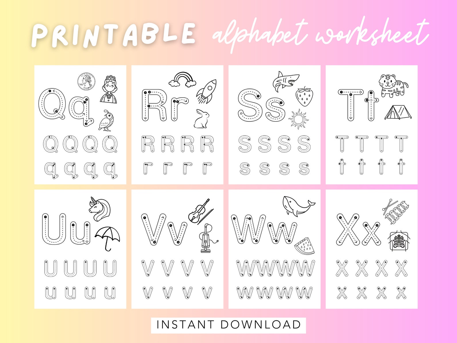Printable Worksheet for Teachers and the Classroom, Preschool Alphabet ...